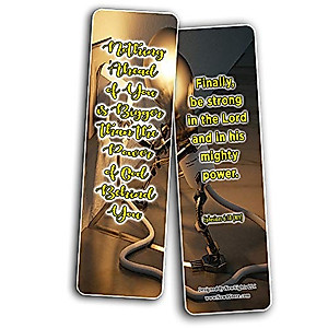 Trusting God and Not Worrying Religious Christian Bookmarks (30-Pack) - Handy Reminder About Trusting God and Not Worrying