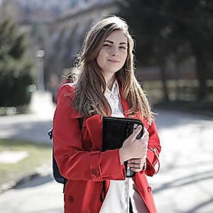 Nicecho Receipt Coupon Organizer, 13 Pockets Small Accordion File Organizer with Rainbow Labels, Small File Folder for Cards Bill Business Document, Zipper Closure, 11 * 6.8 Inches (Black) …