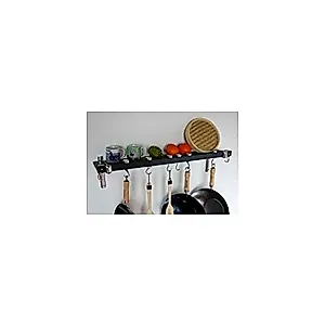 Taylor & Ng Track Wall Pot Rack 36" Anthracite Grey