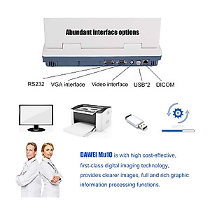DAWEIanimed Veterinary Ultrasound Scanner Laptop Ultrasound Machine with 3.5Mhz Convex Probe for Animals Dog,Goat,Pig,Sheep use