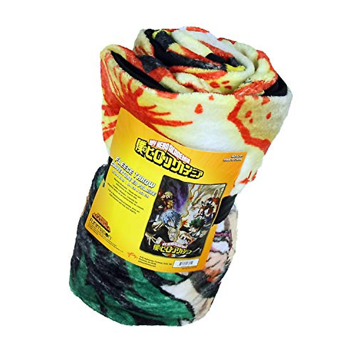 My Hero Academia Anime Manga Student Heroes Vs. League Of Villains Super Plush Fleece Throw Blanket Black / One Size