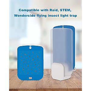 Dichroma 8 Pack Refill Cartridges for Blue Light Plug-in, Compatible with Flying Insect Light Trap for Fly Bug Mosquito Gnat Indoor