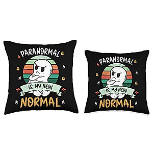 ap lucky designs for people Funny Hunter for Paranormal Ghost Hunting Throw Pillow, 18x18, Multicolor