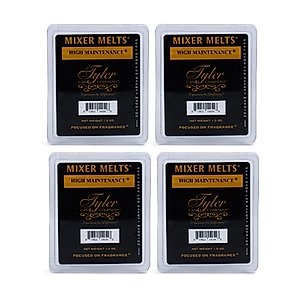 Tyler Fragranced 1.9 ounce Tart Mixer Melts Set of 4, High Maintenance