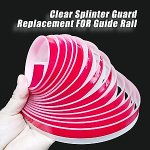 WOUILNIA Clear Splinter Guard Splinterguard Replacement 495207 for Festool and for Makita Most Guide Rail, 118” Long