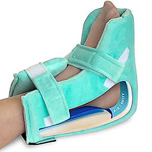 NYOrtho Heel Protector Cushion - Pressure Relieving Pillow with Cooling Gel Pack For Heel Ulcers, Opening At The Heal Soft Fabric Average Adult | Single Boot