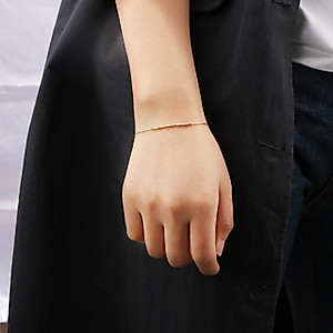 JoycuFF Beautiful Badass Morse Code Bracelet Unique Gifts For Women Aunt Sister Best Friend Daughter Bracelet From Mom Birthday Valentine's Day Christmas Gold Bracelet