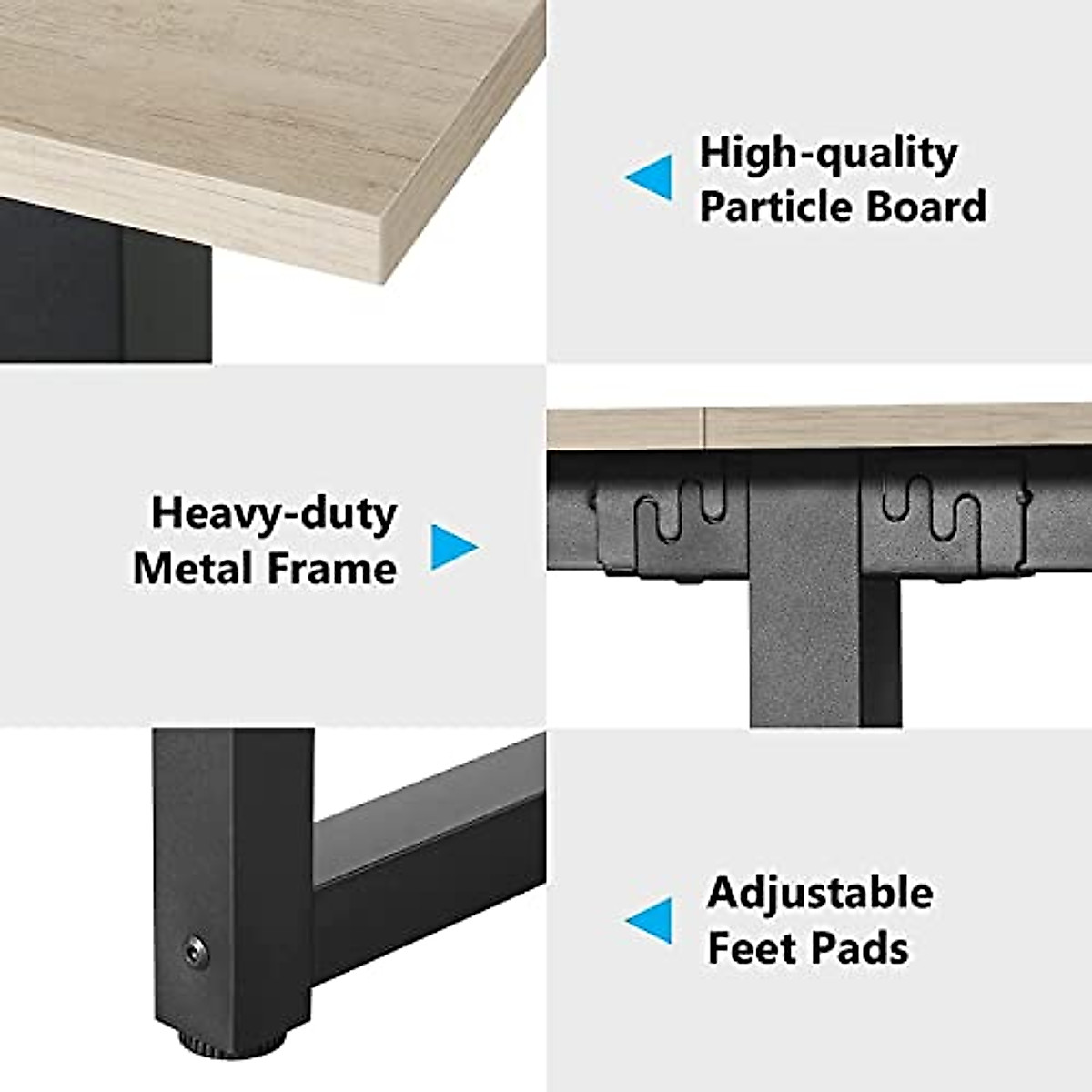 Overstock 8FT Rectangle Conference Table, 94.49L x 47.24W x 29.53H Inches Light Walnut