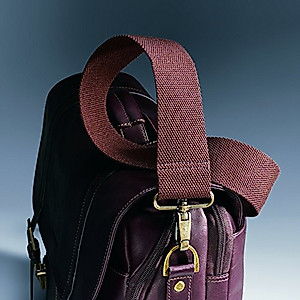 Samsonite Colombian Leather Flap-Over Messenger Bag, Brown, One Size