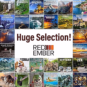 RED EMBER James Webb Space Telescope 2024 Wall Calendar 12 Month | 12" x 24" Open | Thick & Sturdy Paper | Giftable | Calendar 2024