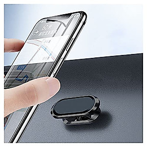 Car Magnetic Mobile Phone Holder,360° Rotation of Eight Magnetic Aluminum Alloy Dashboard Car Phone Holder,Compatible iPhone 13 Pro Max / 13 Pro and All Smartphone (Black)