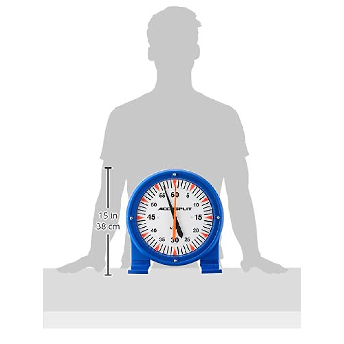 ACCUSPLIT AX850 Lane Timer/Pace Clock, Blue, 15-Inch