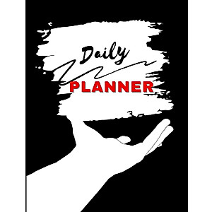 daily planner 2024 : one page per day , with black cover for men and women: Suitable for home, work, or college with Hourly Scheduling, Notes, Gratitude, and a Task List (Size: 8.5x11)