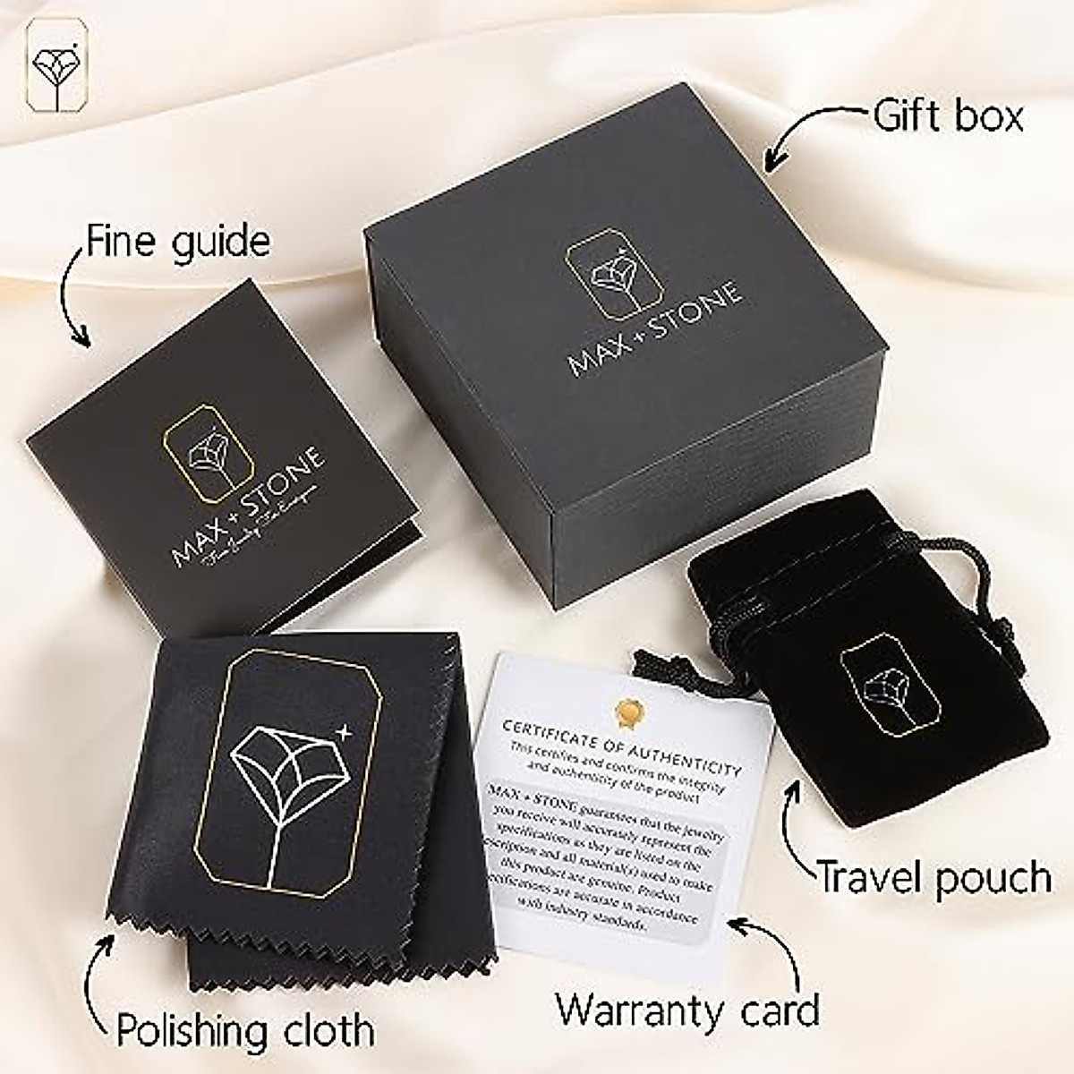 MAX + STONE 925 Sterling Silver 6mm Cushion Cut March Birthstone Aquamarine Solitaire Pendant Necklace for Women with 18 inch Box Chain