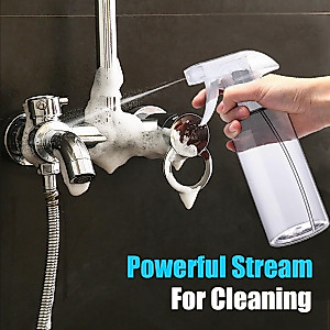 JohnBee Spray Bottles - 16.9oz/2Pack - Premium Adjustable Spray Bottles for Cleaning - No Leak And Clog Mister Spray Bottle - Spray Bottle For Hair, Plants, Pet, Vinegar, And Rubbing Alcohol Reagent