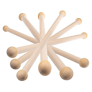 Paracord Planet Wooden Dowel Rods – Unfinished Natural Wood Sticks (2 Pack, 13 Inch)