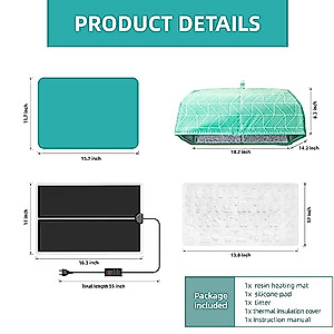ISTOYO Resin Heating Mat, Resin Molds Heating Pad, Resin Curing Machine, Epoxy Resin Dryer with Time Adjustment Function for Epoxy Molds, Resin Supplies, Silicone Molds