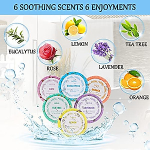Oziva Aromatherapy Shower Steamers - Nighttime Shower Tablets, Shower Bombs - Easter Basket Stuffers Gifts for Women and Men - Self Care and Relaxation Stress Relief