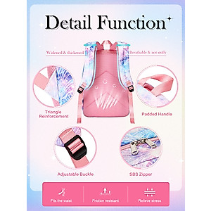 Tpeohan Girls College Backpack Waterproof Cute Backpacks for School Girl Book Bag Colorful