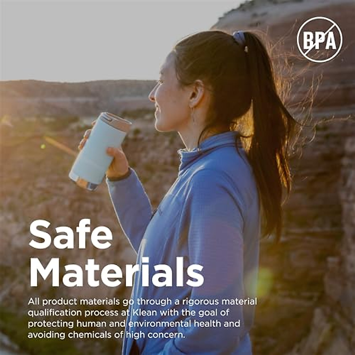 Klean Kanteen TKWide 12oz (w/Twist Cap) - Blue Tint