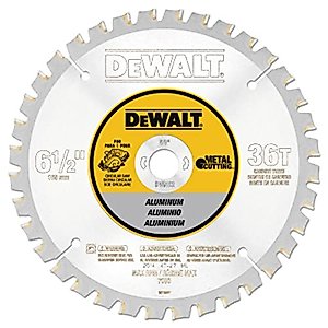 DEWALT Circular Saw Blade, 6 1/2 Inch, 36 Tooth, Aluminum Cutting (DW9152)