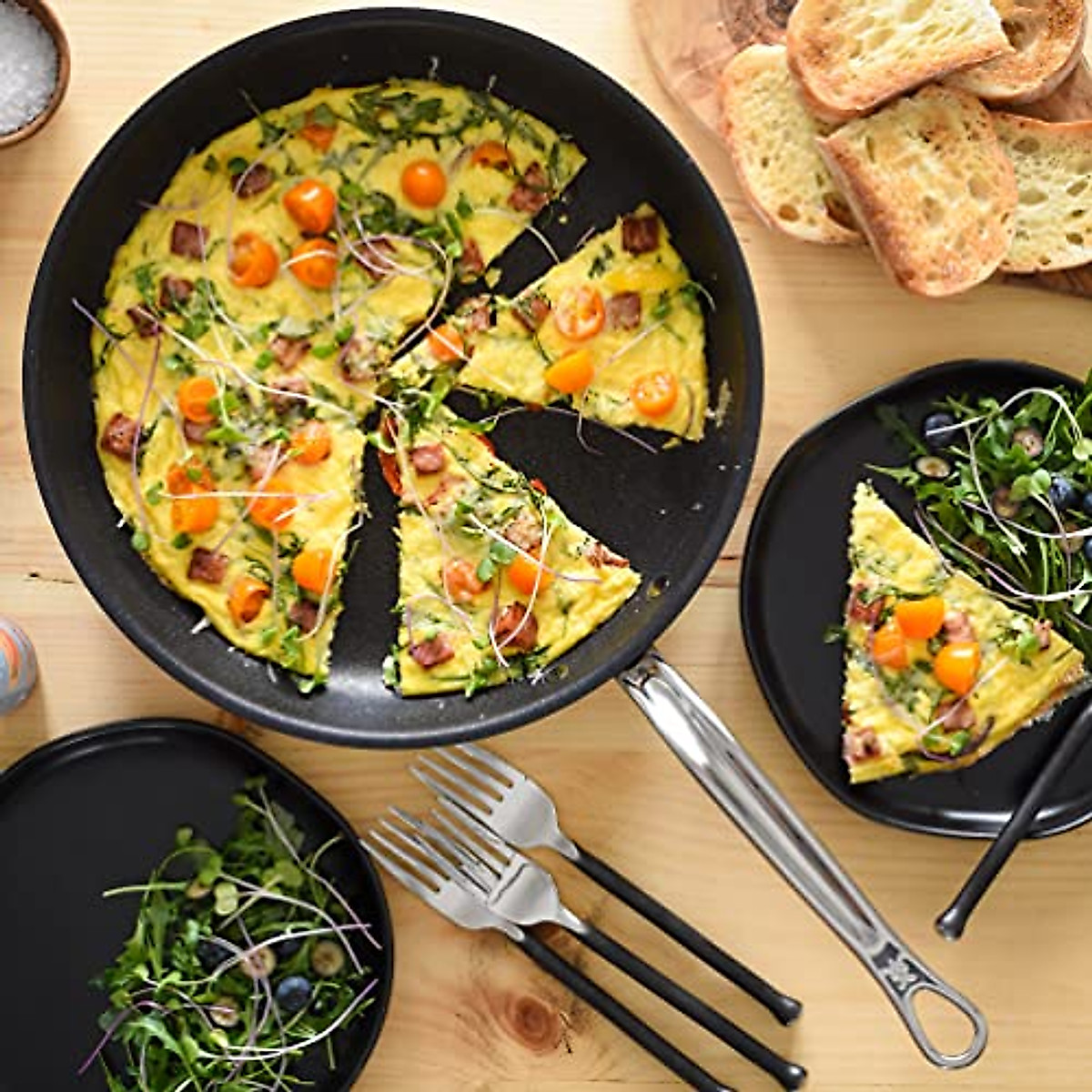 Hestan - ProBond Collection - TITUM 100% Triple Bonded Nonstick Stainless Steel Frying Pan, Induction Cooktop Compatible, Made without PFOAs (11-Inch)