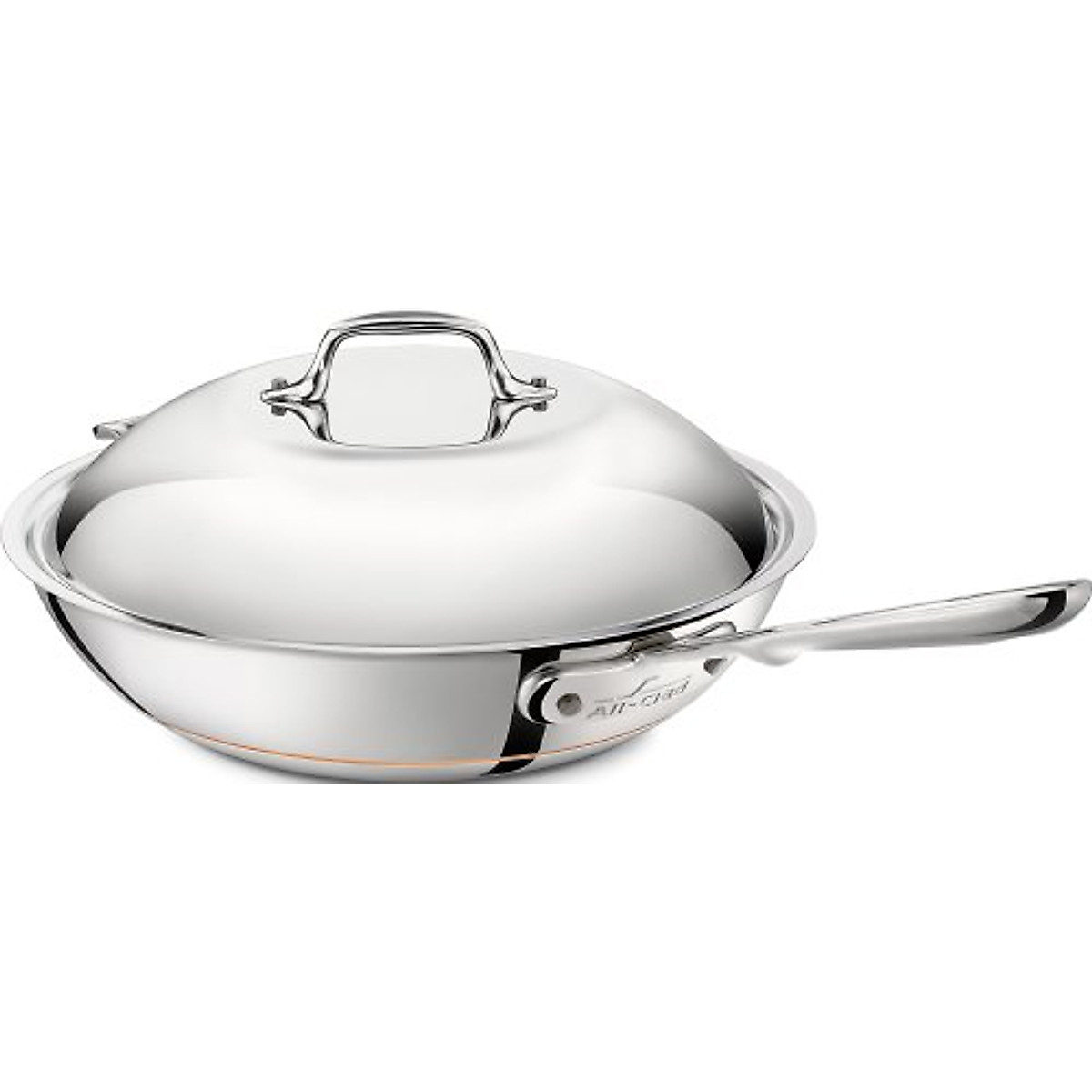 All-Clad 6412 SS Copper Core 5-Ply Bonded Dishwasher Safe Chefs Pan / Cookware, 12-Inch, Silver