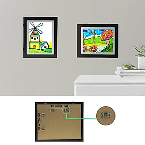 MGUTOD Kids Artwork Frames Front Opening for 50 Pictures - 10x12.5 A4 Children Artwork Display Frame, Kids Art Drawing Projects Photos Crafting Show Suspension Frames for Home, Office