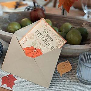 joycraft 120Pcs Fall Maple Gift Tags with String, 12 Style Fall Leaf Tags, One-Sided Printing, Fall Gift Hangtags for Thanksgiving, Gift Wrapping, DIY Crafts, Wedding, Holiday Party