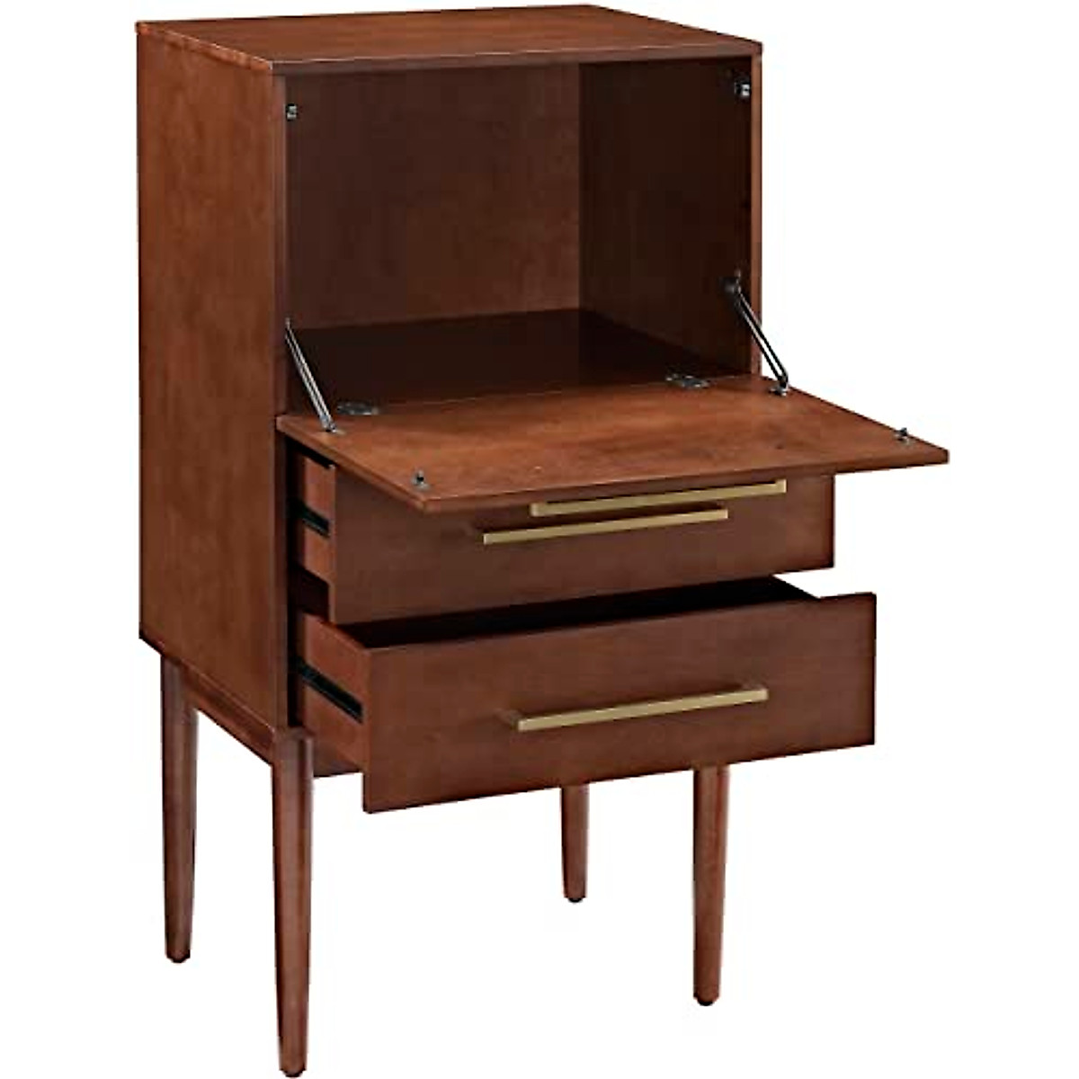 Crosley Furniture Everett Spirit Cabinet - Vintage Mahogany