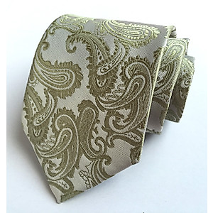 Men Tender Green Texture Ties Stylish HANDMADE Luxury Formal Suit Selt Neckties