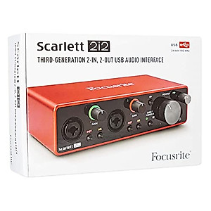 Focusrite SCARLETT 2I2 3rd Gen 192KHz USB Audio Interface w/ Pro Tools First