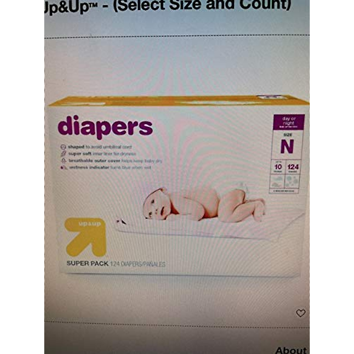 Diapers Super Pack Size-newborn -3pack 324count