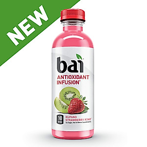Bai Kupang Strawberry Kiwi, Antioxidant Infused Beverage, 18 fl oz bottle (Pack of 12)