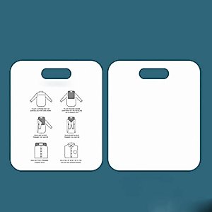 WPYYI 2 pcs Fast Folding Board Convenient Stacking Board Adult Clothes Shirt Folding Board Lazy Stacking Clothes Tool Household (Color : White)