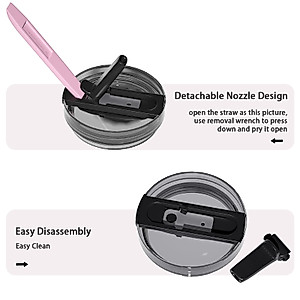 Barpertik 40 oz Tumbler with Flip Straw&LeakProof Lid|Quencher ProTour Flip Straw Tumbler|Built-in Straw|Stainless Steel|Water Bottle Insulated Cup|BPA Free|Gifts|Pink