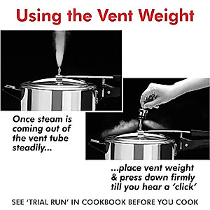 Hawkins Pressure Cooker Vent Weight Assembly for 2005, Older Hawkins Classic & Stainless Steel Pressure Cookers, Red
