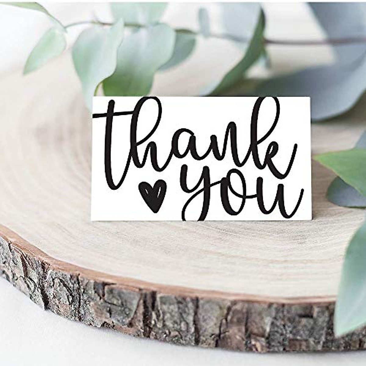 50 Fun Script Customer Thank You for Order Cards (3.5" x 2") Thank You for Supporting My Small Business - Small Online Business Package Insert - Business Card Size