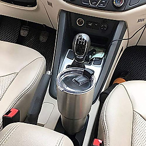 Weierken 20oz 2 Lids with Slider Spill Resistant Vacuum Replacement Black Locking Closure for Yeti Tumbler, No Leak with Closure Cup Fit Open/Close 3 INCH DIAMETER Travel Lid or Sports Bottle