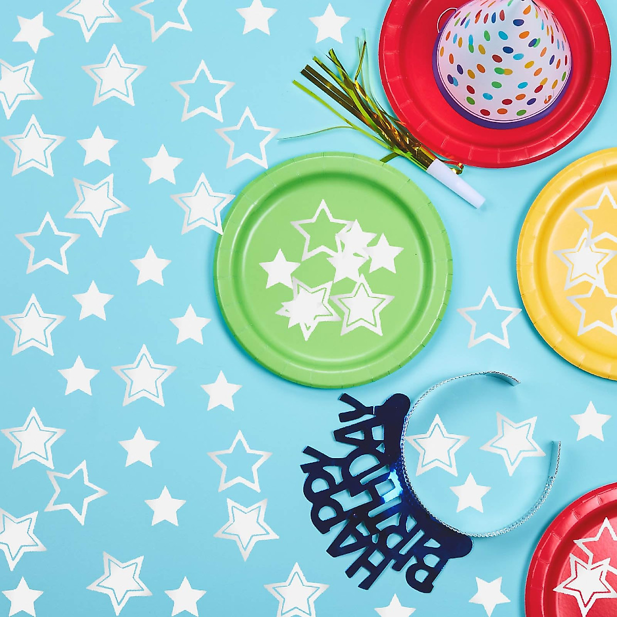 Confetti Star Confetti Birthday Party Scatter Wedding Party Sequins Glitter Metallic Table Decoration for Anniversary Birthday Retirement Weeding event Supplies.(Star 2 Size Silver)