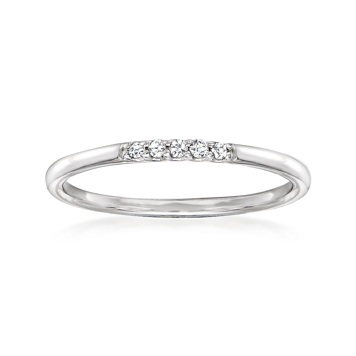 RS Pure by Ross-Simons Diamond-Accented Ring in Sterling Silver. Size 7