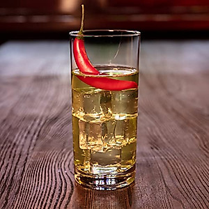 Krosno Tall Water Juice Drinking Highball Glasses | Set of 6 | 11.8 oz | Blended Collection | Perfect for Home Restaurants and Parties | Dishwasher Safe | Gift Idea | Made in Europe