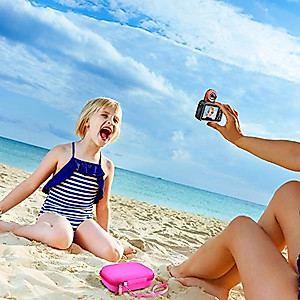 Kids Camera Case for VTech KidiZoom Creator Cam HD Video Camera/ for KODAK Printomatic Digital Instant Print Cameras Toys, Carrying Storage Organizer Bag Also Holds Tripod Accessories(Box Only)-Pink