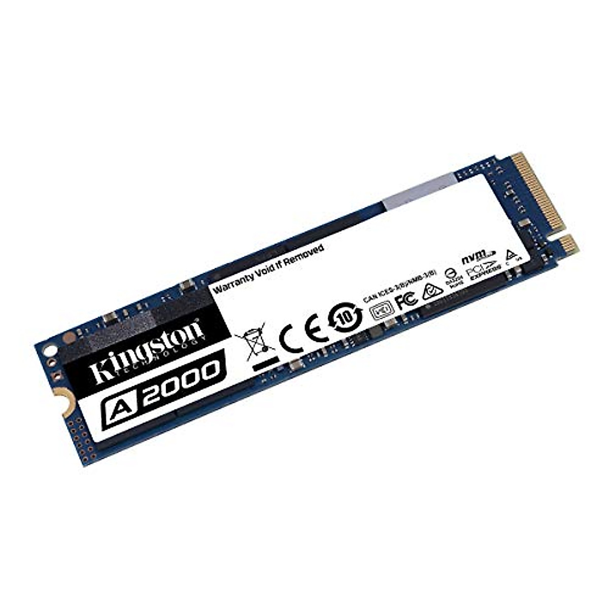 Kingston 1TB A2000 M.2 2280 Nvme Internal SSD PCIe Up to 2000MB/S with Full Security Suite SA2000M8/1000G