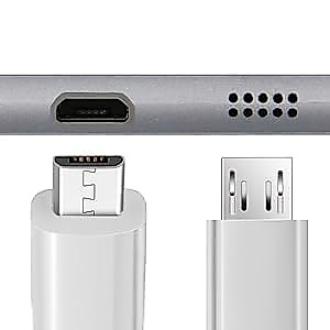 MATEIN Micro USB Charger Cable, 15 Ft Sturdy Extra Long USB 2.0 Charge Cord, High Charging Speed Fit for Android, Windows Smartphones, Samsung, HTC, Motorola, LG, Tablet and More, White