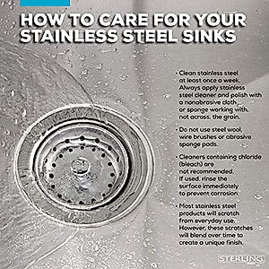 Kohler K-20022-PC-NA Sterling Ludington 32" Under Mount Single Bowl Kitchen Sink with Accessories, 32 inch, Stainless Steel