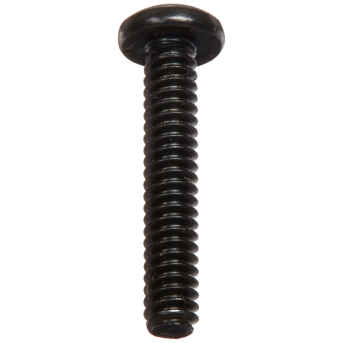 Small Parts Steel Pan Head Machine Screw, Black Oxide Finish, Meets ASME B18.6.3, #1 Phillips Drive, #4-40 Thread Size, 5/8" Length, Fully Threaded, Import (Pack of 100)