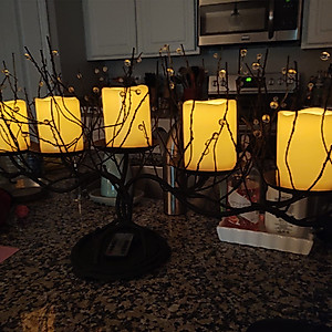 EZiKitchen 6 Pack Waterproof Battery Operated Candles Led Pillar Lights Flickering Flameless Candles with Timer Outdoor Plastic Candles Home Decor Decorative Candles Cream White,3x4 Inch