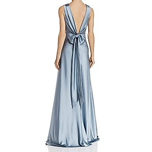 Jill Jill Stuart Bow-Back Satin Gown Glacier Size 6