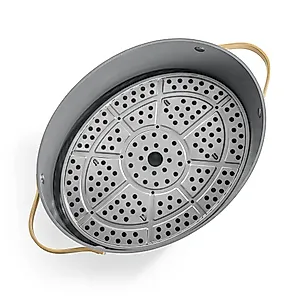 10-in-1 6qt Electric Multi-Cooker by Drew Barrymore, 7 Functions, Touch-Activated Display, Oven-Safe Pot & Lid, Stainless Steel Handles (White Icing)